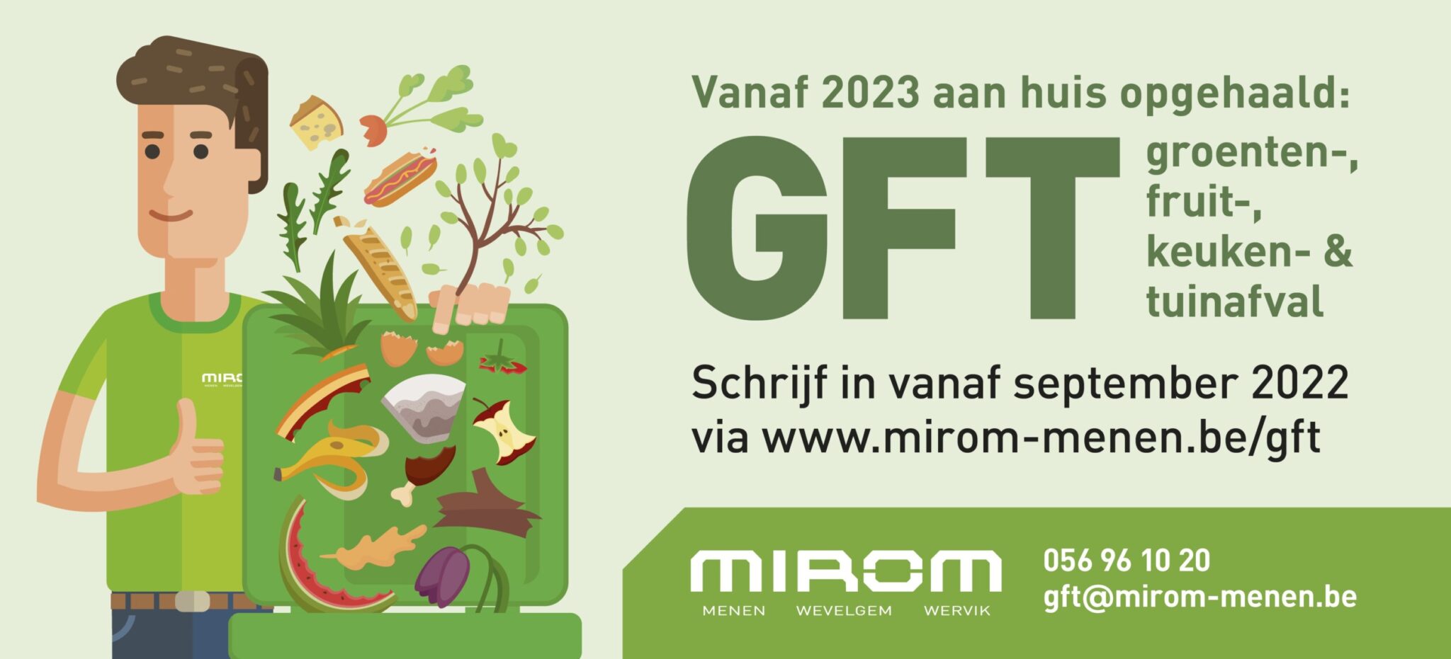 Schrijf je nu in voor GFT-ophaling aan huis - Mirom Menen